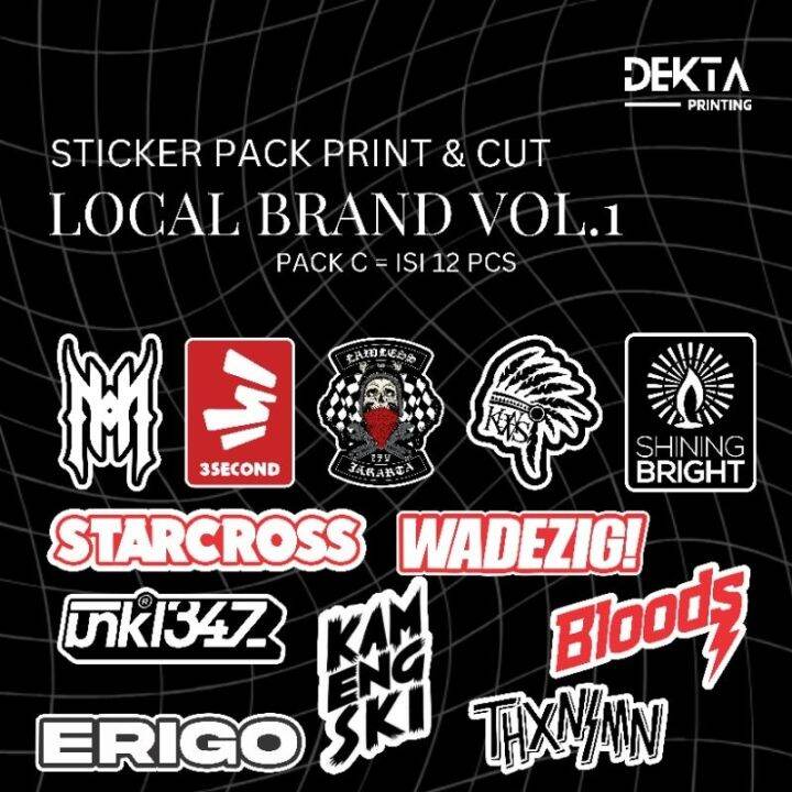 Sticker Pack Lokal Brand Vol.1 | Lazada Indonesia
