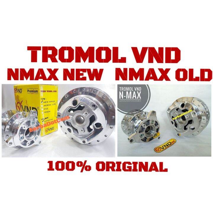 TROMOL VND YAMAHA NMAX OLD NEW SET DEPAN BELAKANG ORIGINAL not ride it ...