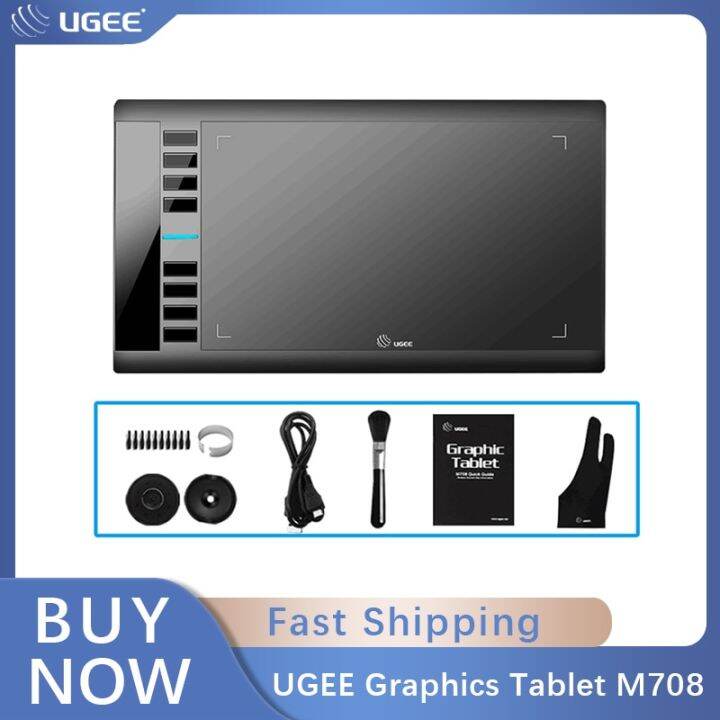 UGEE Graphics Tablet Ugee M708 Digital Drawing Graphics Tablet 8192 ...