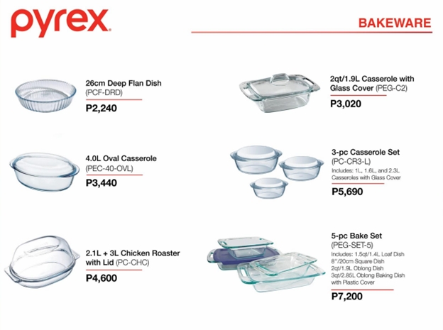 Pyrex BAKEWARE | Lazada PH