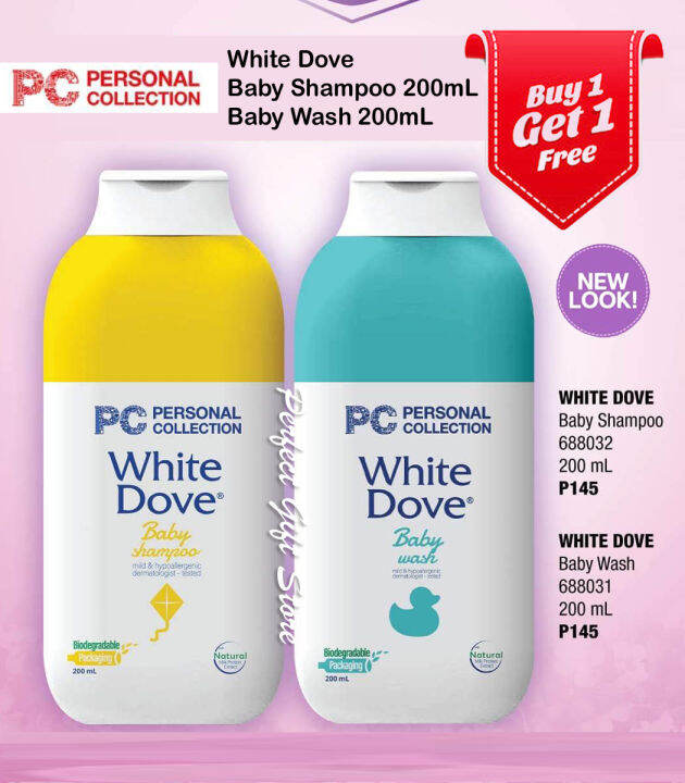 Personal Collection White Dove Set (Baby Wash and Baby Shampoo 200mL ...