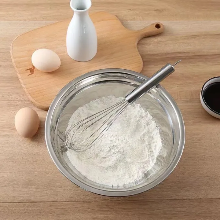 30cm Stainless Steel Baking Mixing Bowl Cylinder | Lazada PH