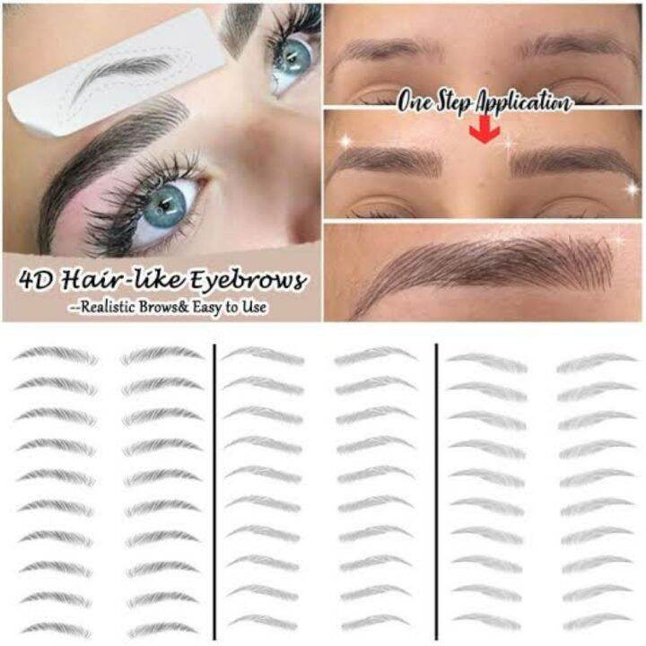 Stiker Tato Alis Semi Permanen 4D Tahan Lama dan Air | Lazada Indonesia