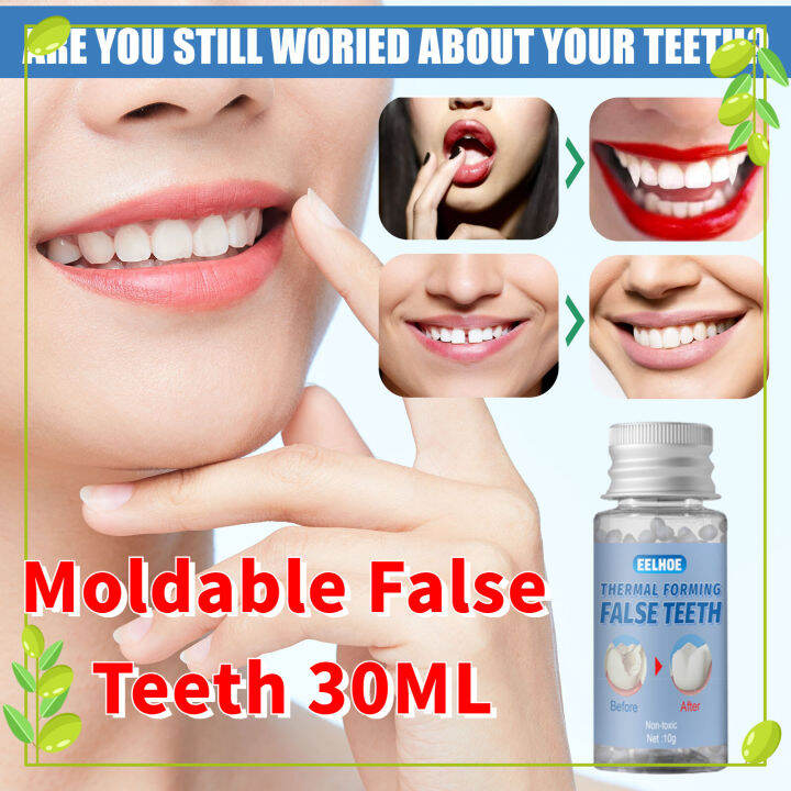 Moldable false teeth 30ML Fityle Thermal Beads Teeth Veneer Moldable ...