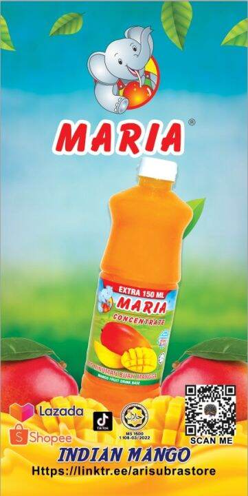 MARIA MANGO CONCENTRATE JUICE 1L | Lazada