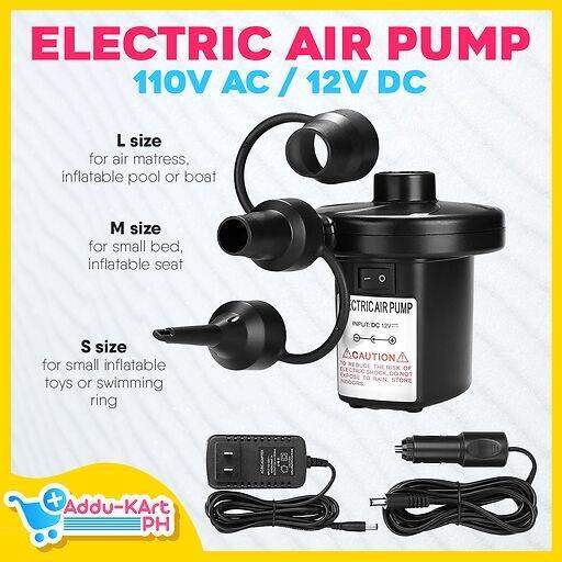 Pump 220v ac/12v Inflate Deflate for Mattress Pool Bed | Lazada PH