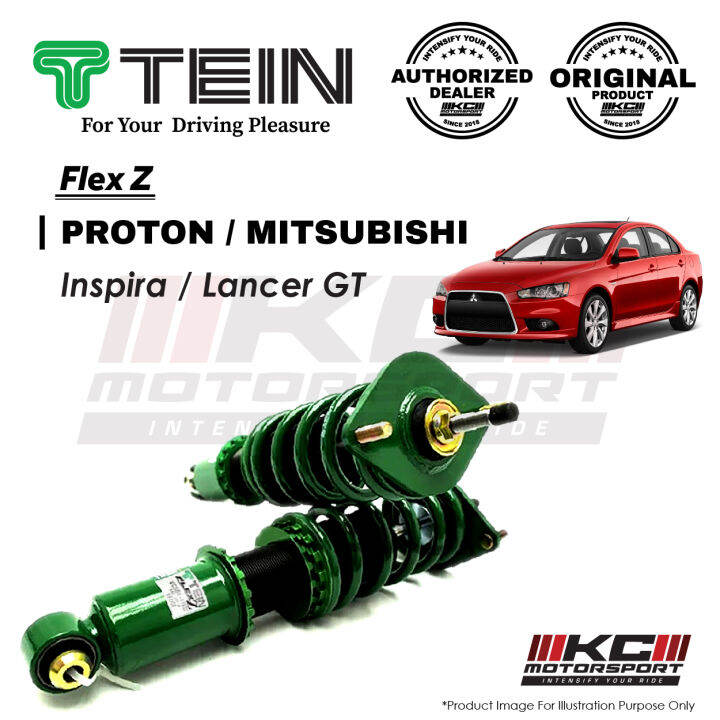 Proton Inspira / Mitsubishi Lancer GT - TEIN Flex Z Adjustable Suspension / Coilover | Lazada