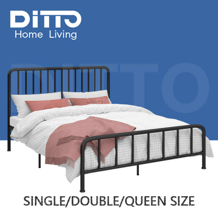 Ditto Metal Bed Frame Single/double/queen size Iron Bed Frame 2M ...