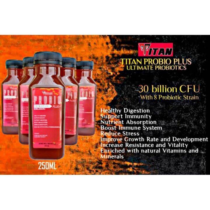 Titan Probio Plus Probiotics 250ml 30billion CFU | Lazada PH
