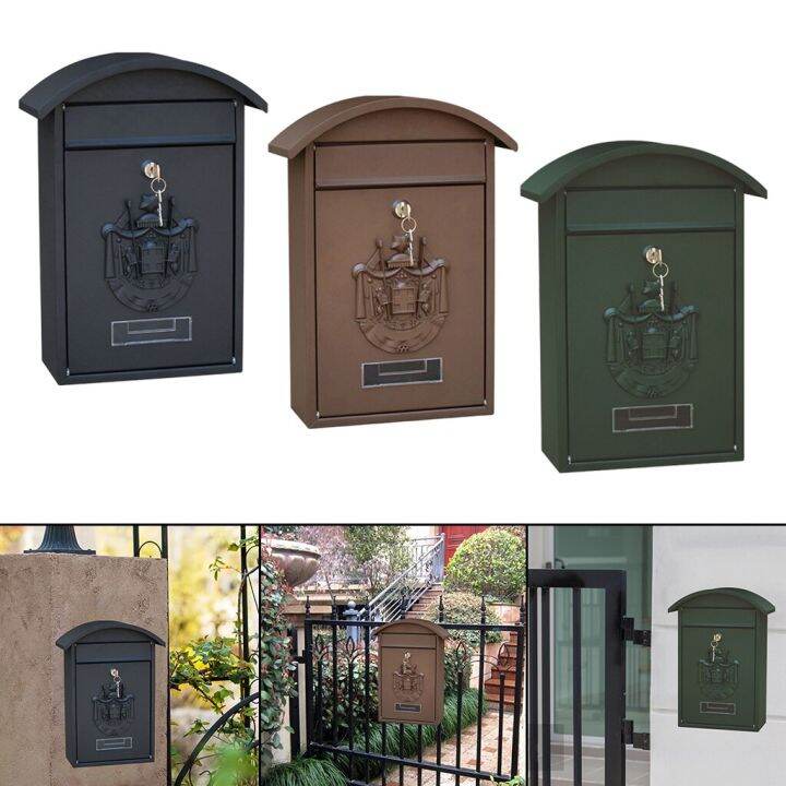 Mailbox Post box with waterproof and Lockable Box with European type ...