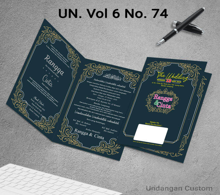 Undangan custom full warna Berkualitas bisa satuan | Lazada Indonesia