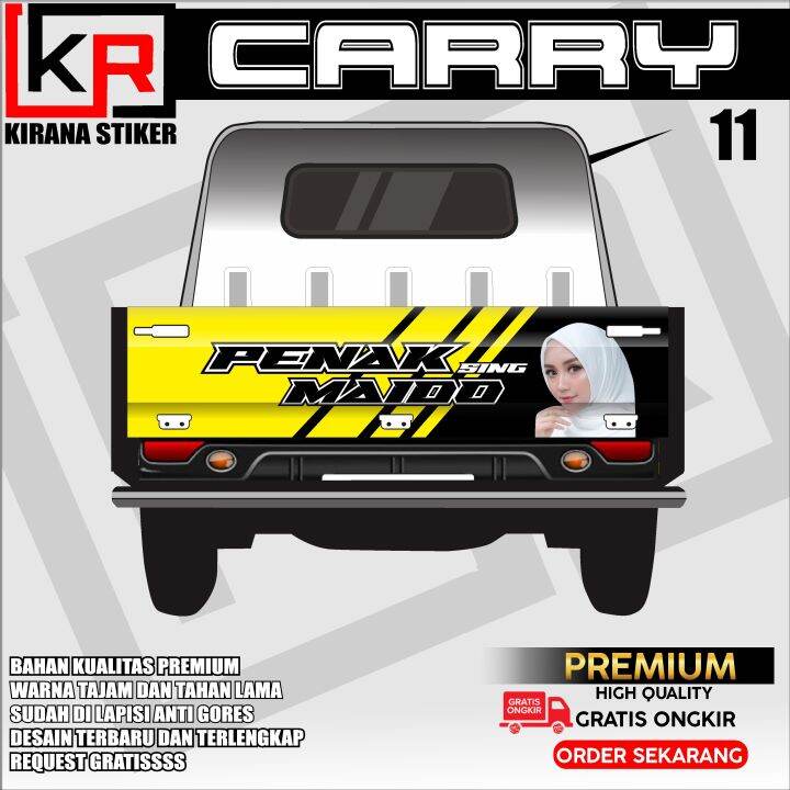STICKER CARRY PICK UP / STIKER BAK BELAKANG CARRY/ DECAL STICKER MOBIL ...