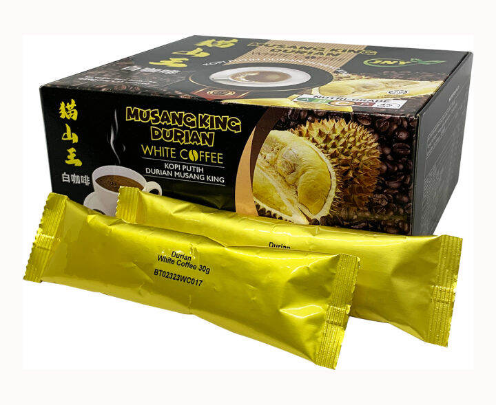 Musang King Durian White Coffee 450g (30g x 15 sachets) | Lazada