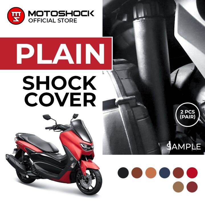 Nmax Yamaha Shock Cover Leather Heat Proof Water Proof Plain Design ...