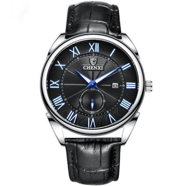 ⌚CHENXI นาฬิกาสายหนังกันน้ำแนวสปอร์ตนาฬิกาข้อมือสำหรับผู้ชายแบรนด์ชั้นนำนาฬิกาข้อมือหรูสำหรับ ...