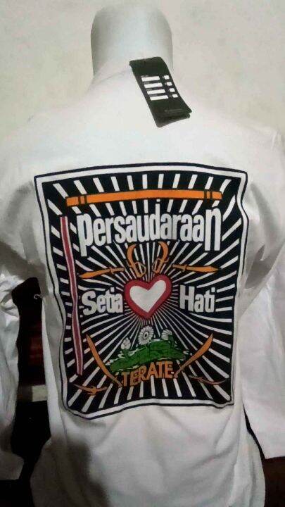 kaos psht lambang panjang-Kaos PSHT lambang punggung Putih panjang PRIA ...