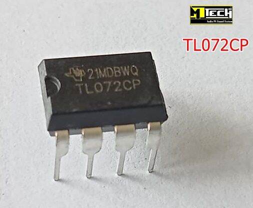 ไอซี TL072CP DIP-8 Dual Op-Amp JFET Input,Unity Gain Bandwidth 3MHz , Dual Supply ±5V to ±15V ...