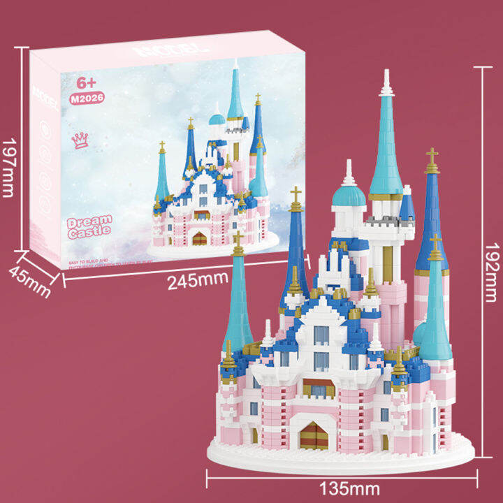 Balody M2026 Pink Princess Fantasy Castle Nano Building Block Set 1300 ...