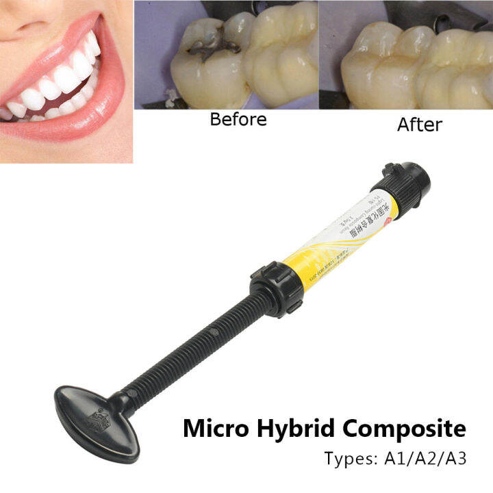 Medium dark yellow(A3) Light Cured Tree Resin Restorative Micro Hybrid ...