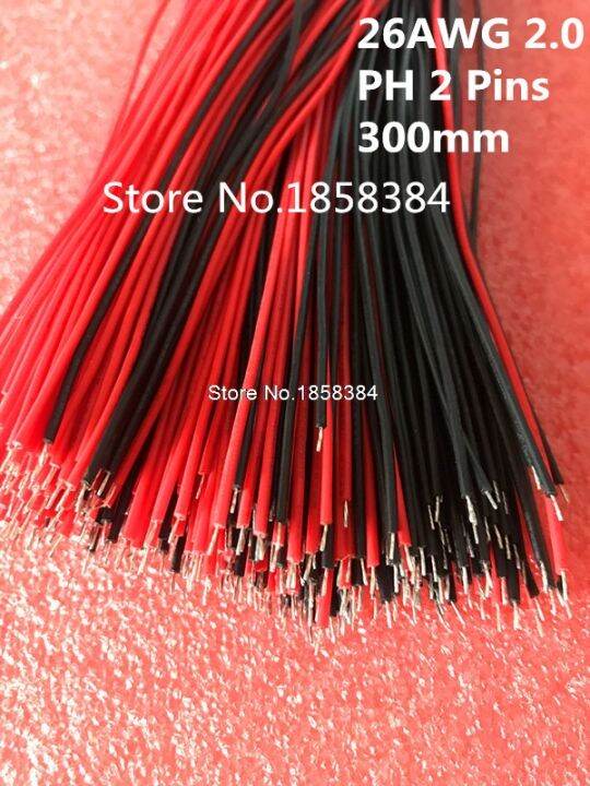 26AWG 2.0 PH 2 Pins 300mm Electrical Cable Mini Micro JST Connector ...