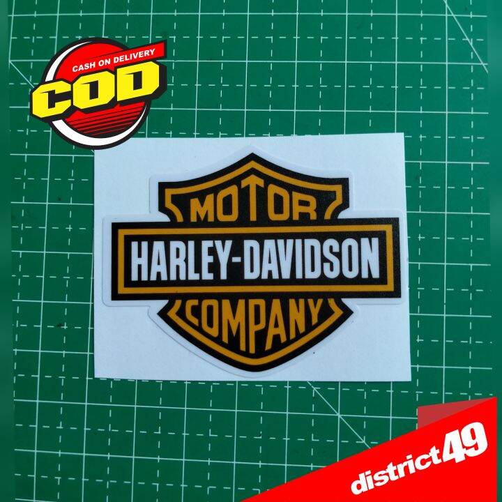 Stiker Print Cut Laminasi Glossy Tahan Air - Stiker HARLEY DAVIDSON ...