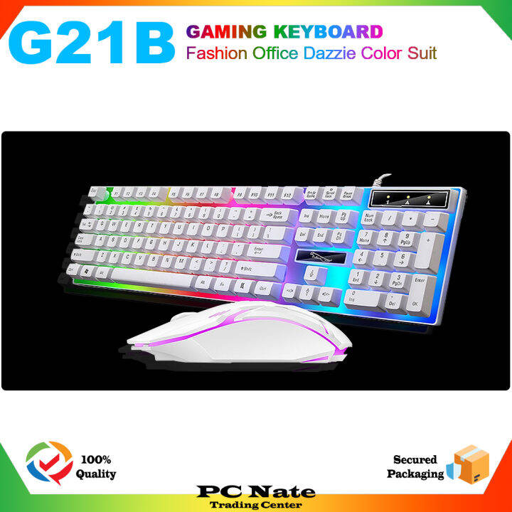 Chasing Leopard G21B wired keyboard mouse game set desktop laptop home ...