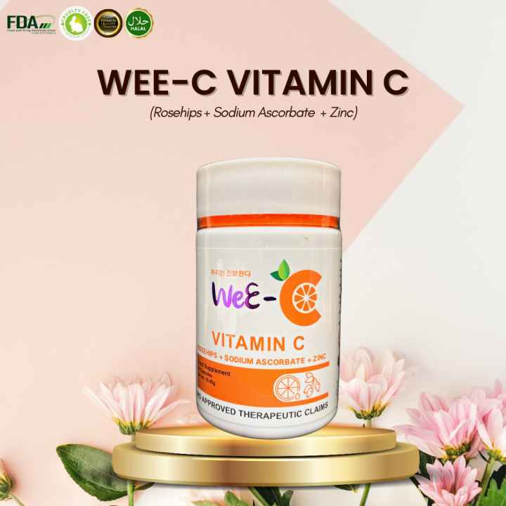Original 100% WeE-C Vitamin C Capsule (Sodium Ascorbate+ Rosehip+ Zinc ...