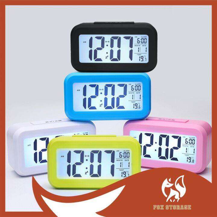 Smart Creative Digital Alarm Clock With Backlight 带背光的智能创意数字闹钟 Pintar ...