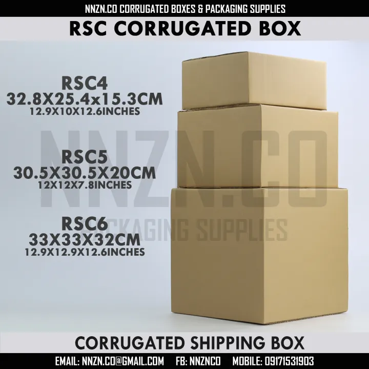 NNZN Brown Kraft Corrugated RSC Boxes Shipping Box Packaging Box RSC4 ...