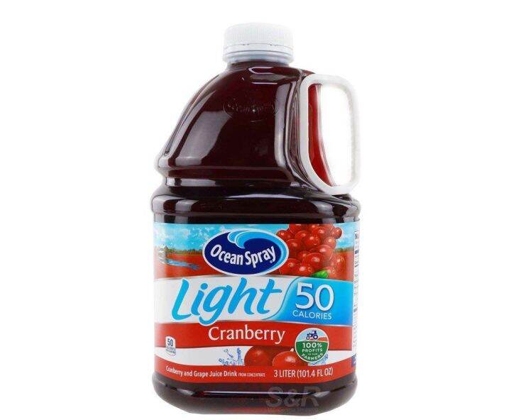 Ocean Spray Light Cranberry Juice 3L Exp: Mar 7, 2023 | Lazada PH