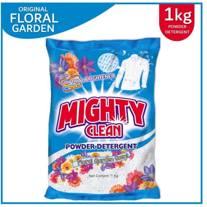 Mighty Clean Detergent Powder Original with Optical Brightener - Powder ...