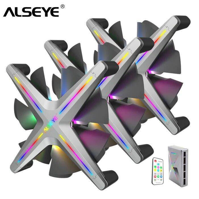 Alseye Xtreme X12 Kit 3 Fan RGB Remote Fan Casing Komputer | Lazada ...