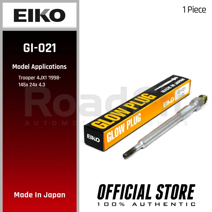 Eiko Genuine GI-021 Glow Plug For Isuzu Trooper 4JX1, 11.0V, 1 Piece ...