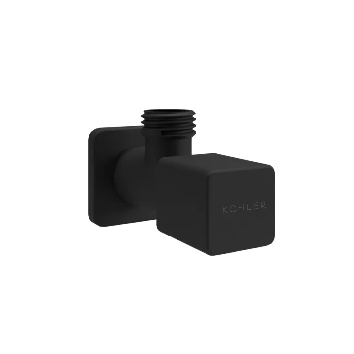 KOHLER Complementary angle valve (Black) วาล์วเปิด-ปิดน้ำ รุ่น คอมพลีเมนทารี่ สีดำ K-80158X-9-BL ...