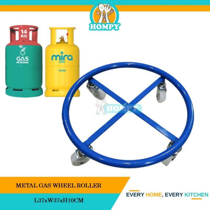 4 Wheel Heavy Duty Metal Gas Tank Roller / Metal Gas Stand / Gas Roller ...