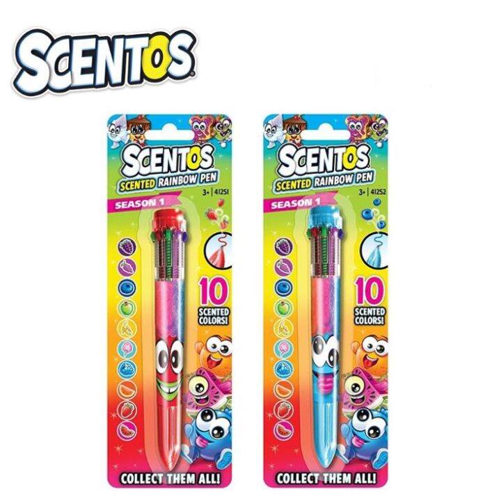 Scentos Scented Rainbow Pen 10 Scented Colors - Red/ Blue/ Pink/ Green ...