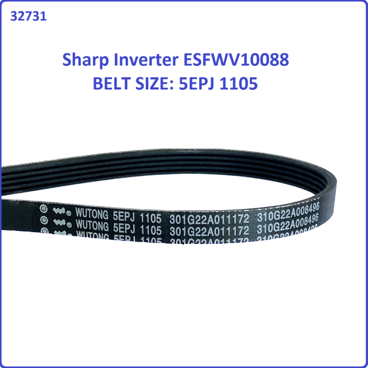 Sharp Inverter ESFV8058 / ESFV10068 / ESFWV10088 Belt 5EPJ 1105 ...