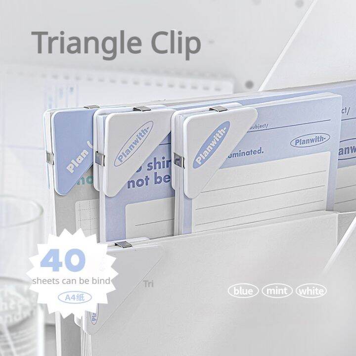 Triangle Clip Student Paper Storage Corner Clip Office Stationery Bill ...