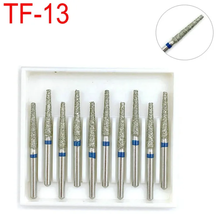Dental Diamond Bur Drill Medium Polishing Smoothing For High Speed ...