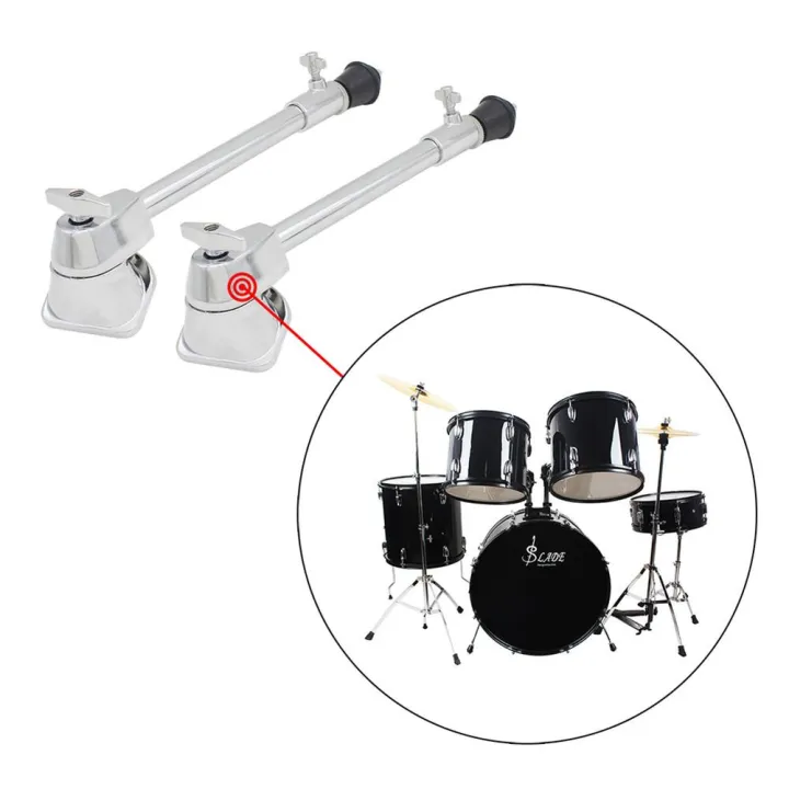 Yixun 2 Pcs Professional Drum Leg Bass Drum Spurs Legs Percussion ...