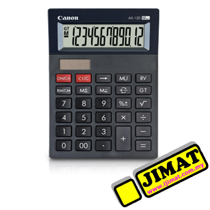 Canon Calculator AS-120 II / 12 digit Original [Ready Stock] Kalkulator ...