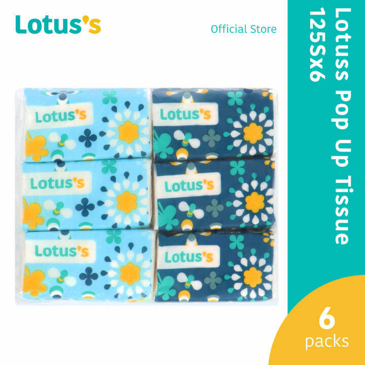Lotuss Pop Up Tissue 125Sx6 | Lazada