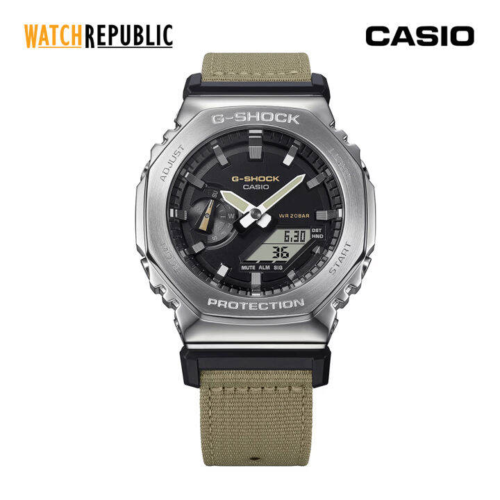 Casio G-Shock Casioak Brown Fabric Digital Watch For Men CGM-2100C-5ADR ...
