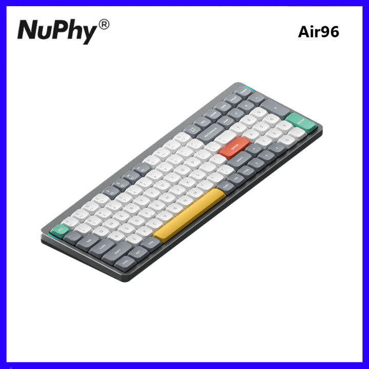 Original NuPhy Air96 Bluetooth 5 Wireless Multi Devices Compact Mechanical keyboard for Win/Mac ...