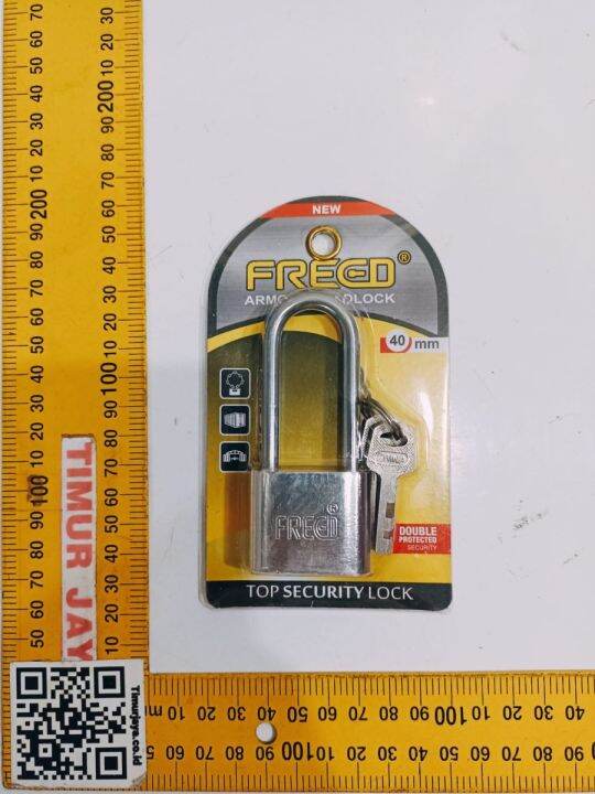 Gembok Nekel PANJANG FREED 40 mm Rumah Industri Padlock Pagar Rantai ...