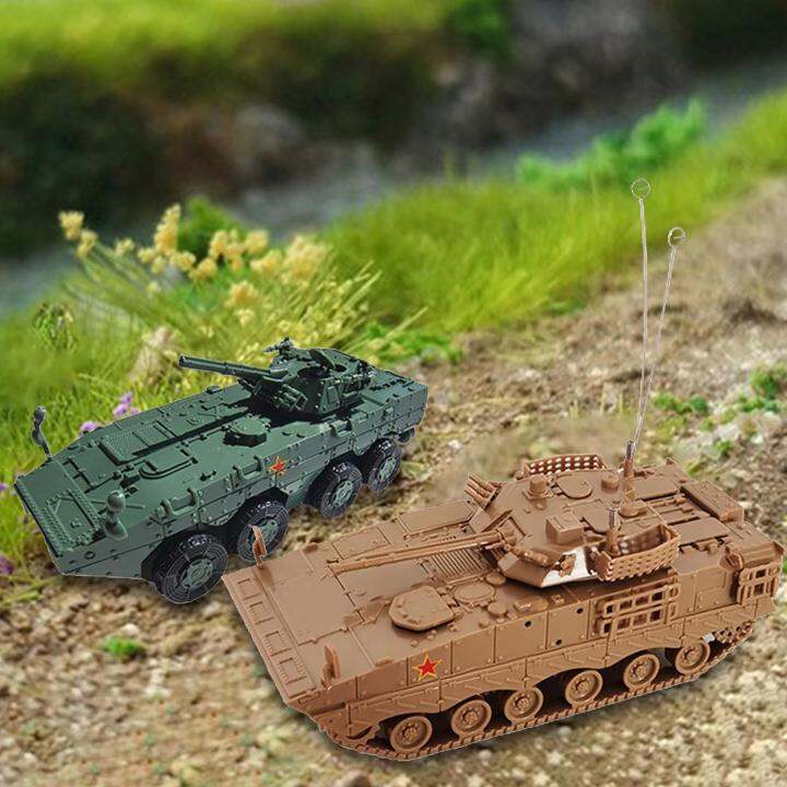 2X 1/72 4D Vehicles Model Set DIY Puzzle 4D Assembled Tank Model ...
