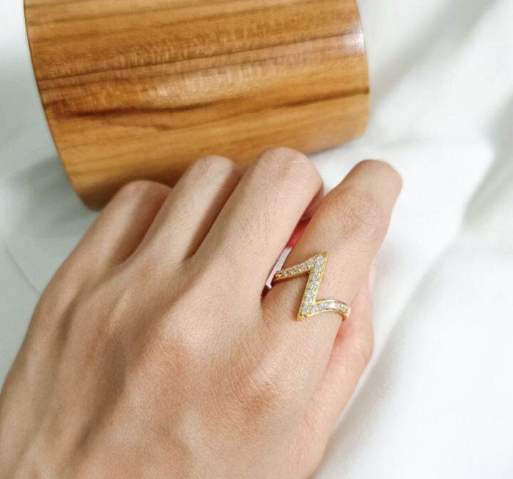 Murah Cincin Nagita Khusu Huruf R Emas Elegan | Lazada Indonesia