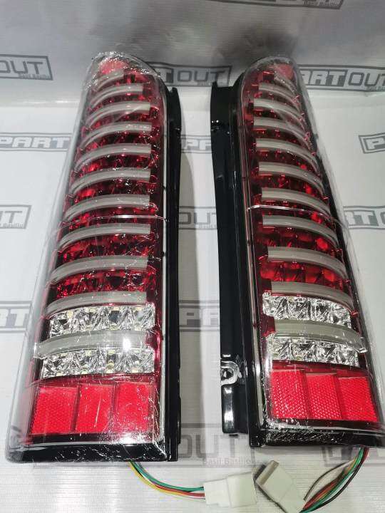 SALE TOYOTA HIACE 2005-2018 TAIL LIGHT TAIL LAMP LED RED "DOUBLE SOURCE ...