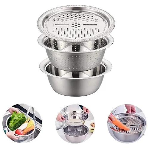 Multifunctional thick stainless steel grating basin drain basin three ...