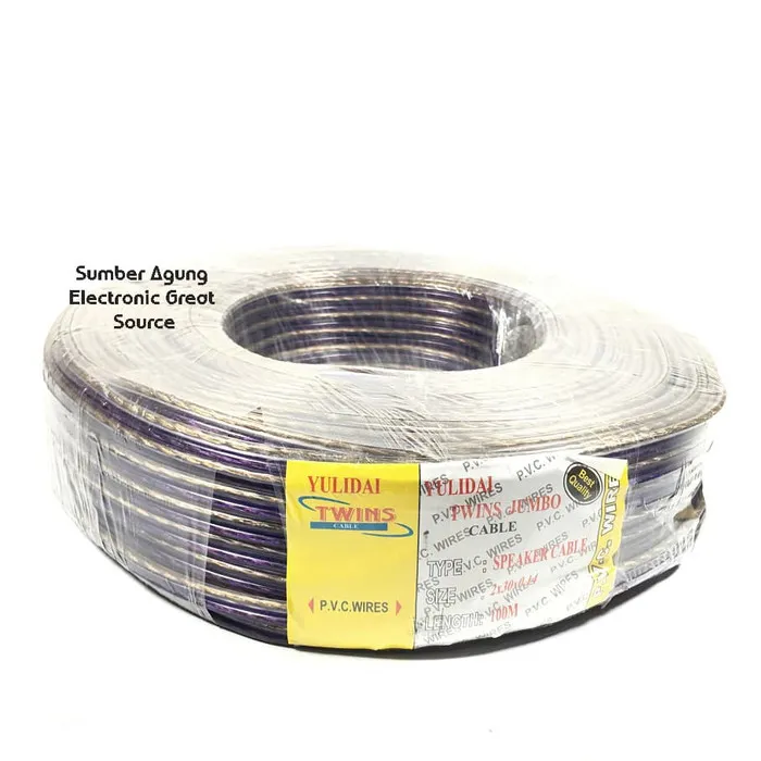 Kabel Transparan 2x30 Yulidai Twins Jembo Cable 2x30x0.14 Listrik Audi ...